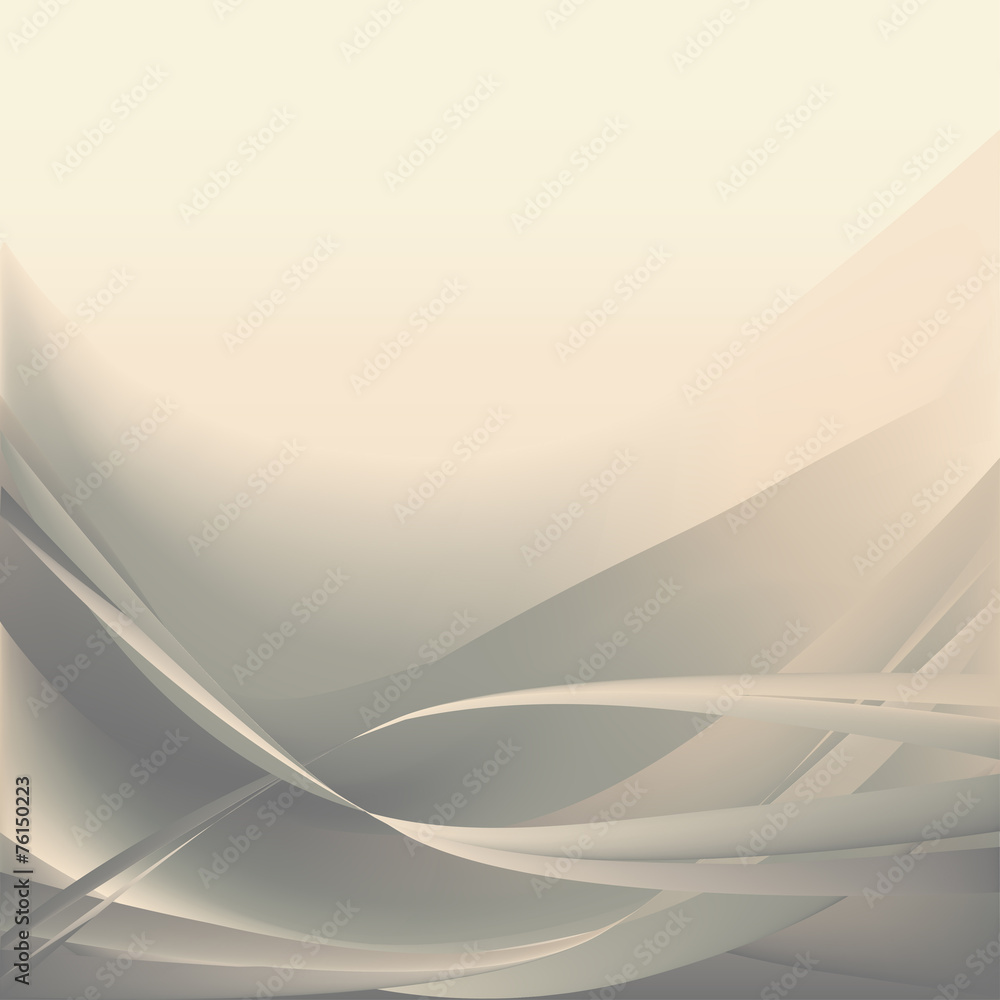 Beige and gray light waves abstract background easy Stock Vector ...