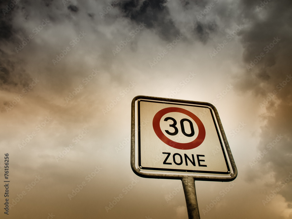 30 zone sign (4), speed limit Stock-Foto | Adobe Stock