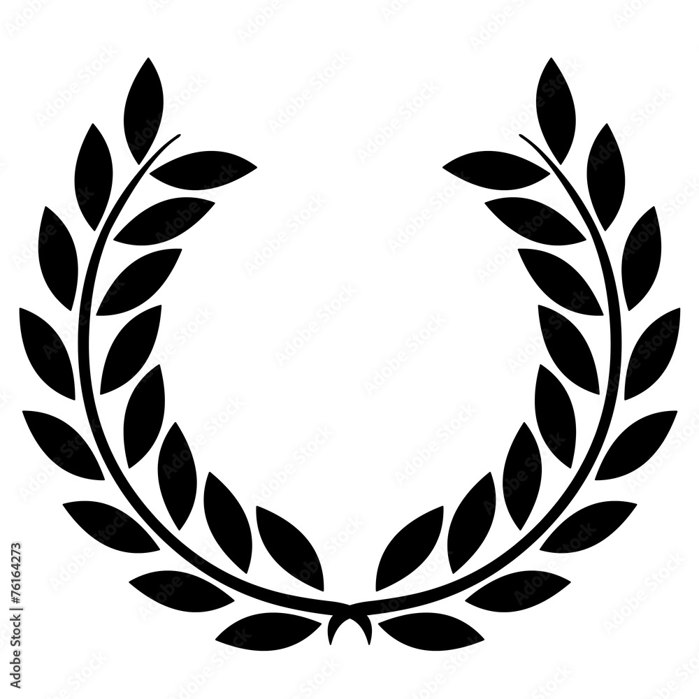 Lauriers sur fond blanc Stock Vector | Adobe Stock