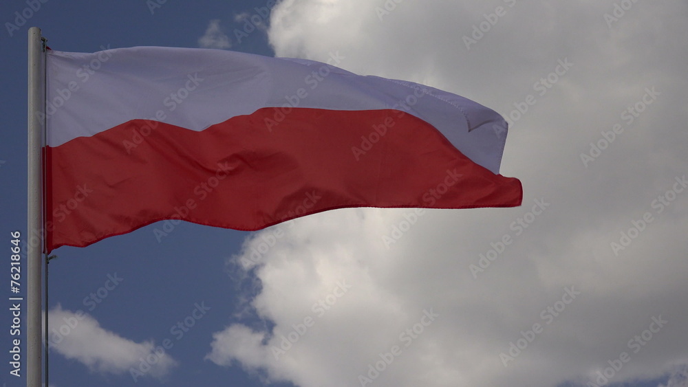 Flag Of Poland. 4K. Stock Video | Adobe Stock