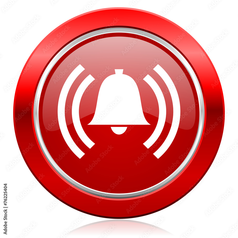 alarm icon alert sign bell symbol Stock Illustration | Adobe Stock