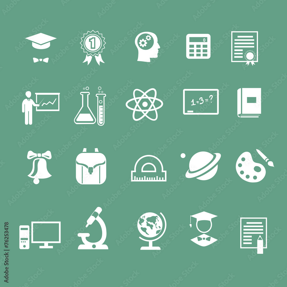 school signs, icons, Stock Illustration | Adobe Stock