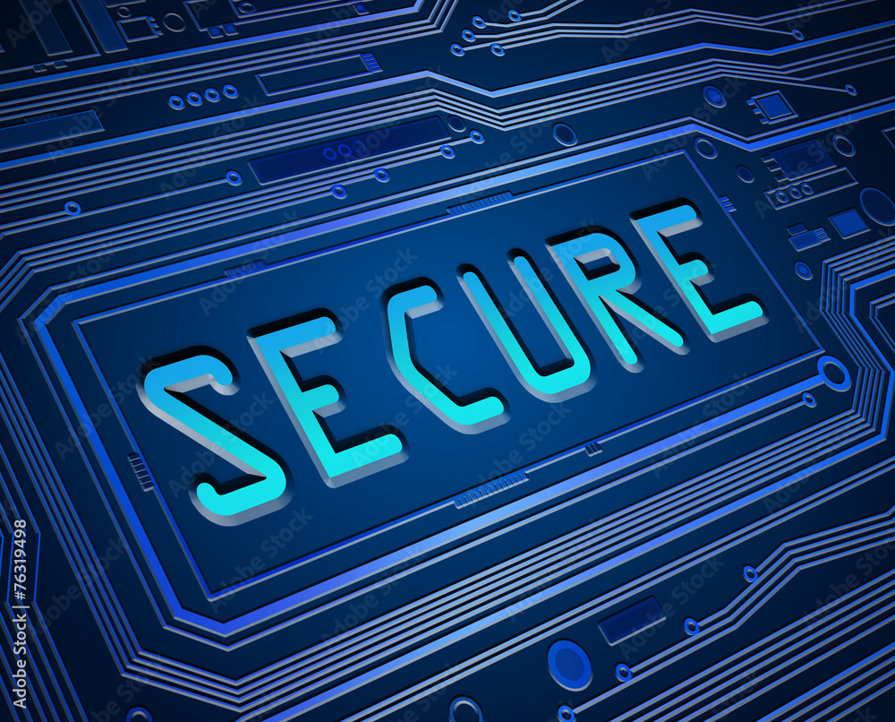 Not secure concept. Stock Illustration | Adobe Stock