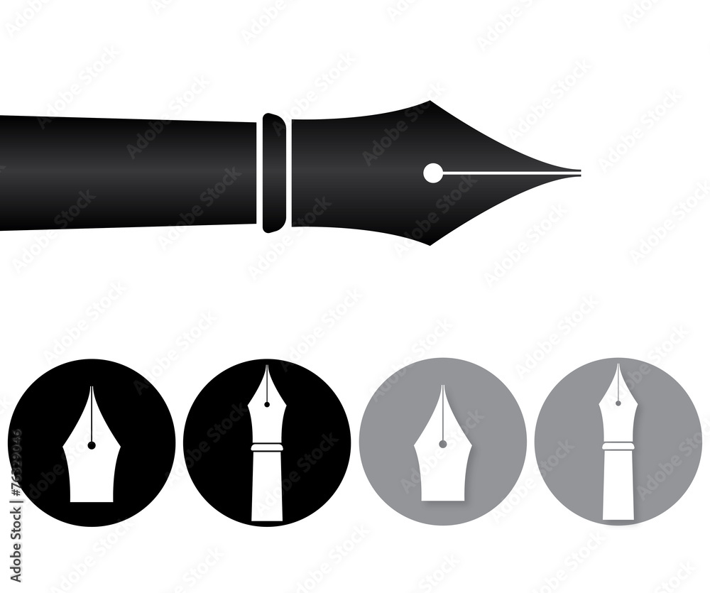 pen icon Stock Vector | Adobe Stock