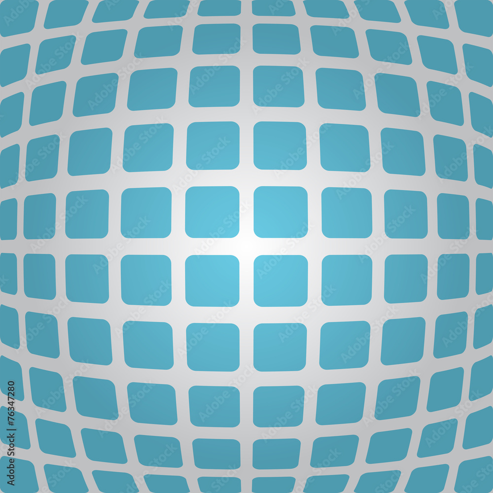 Bulging blue background with rounded rectangles Stock Vector | Adobe Stock