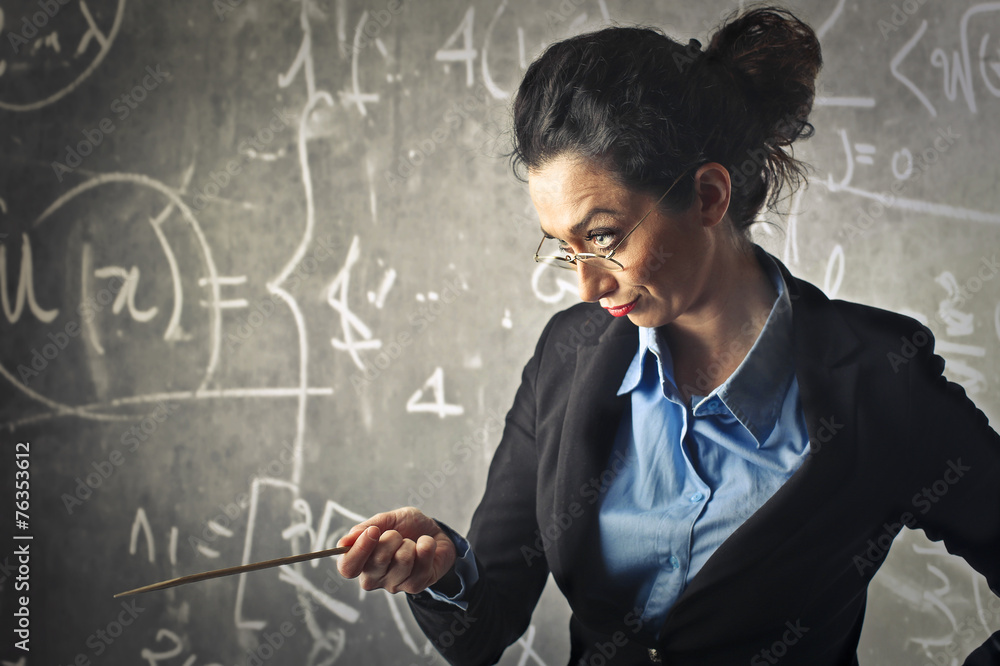 Angry teacher Stock Photo | Adobe Stock