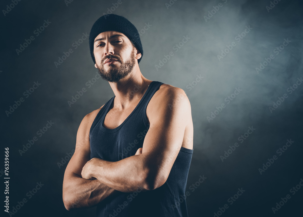 Bad boy posing Stock Photo | Adobe Stock