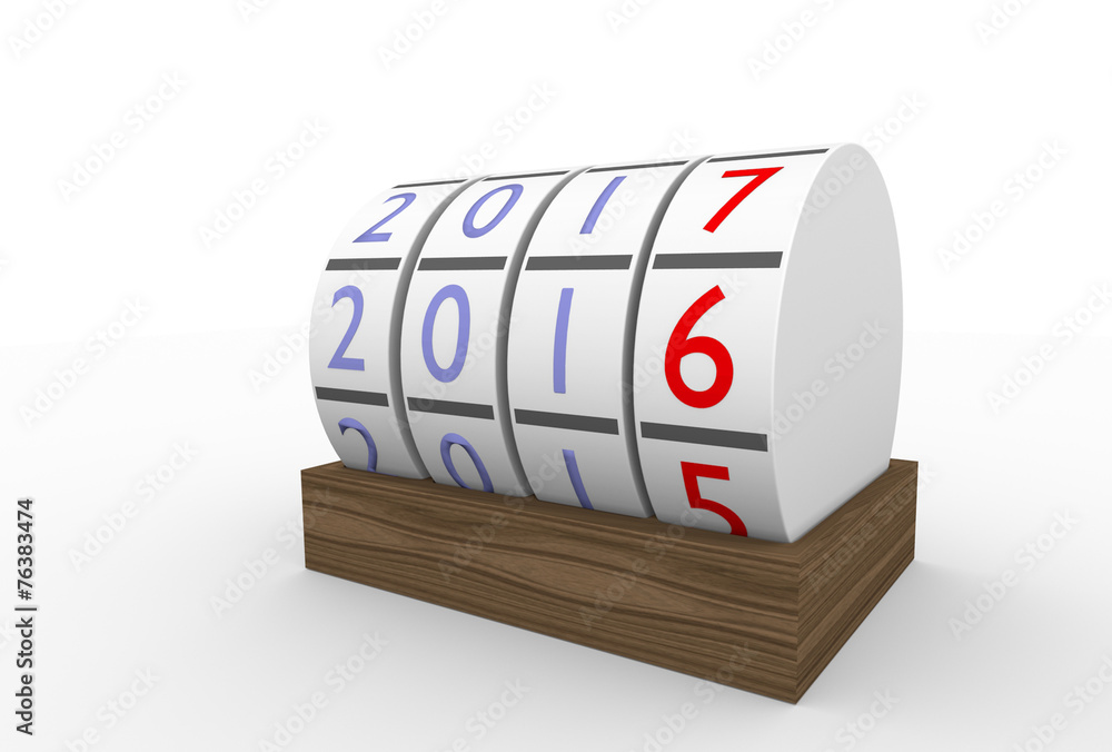 Kalender, rund, 2016, 2015, Neujahr Stock-Illustration | Adobe Stock