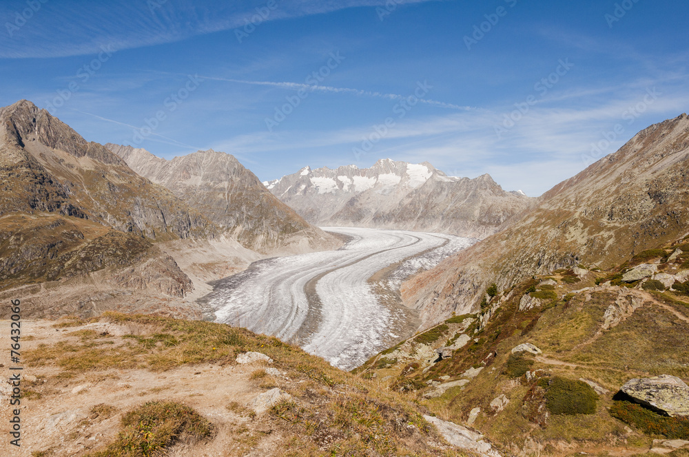 Bettmeralp, Walliser Alpen, Alpen, Aletsch, Gletscher, Schweiz Stock ...
