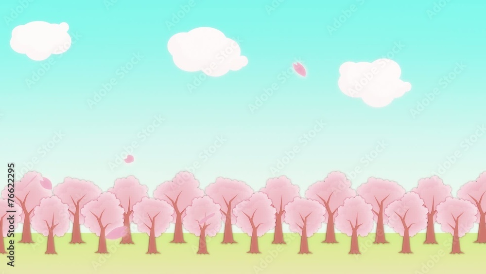 SAKURA - animated BG Stock Video | Adobe Stock