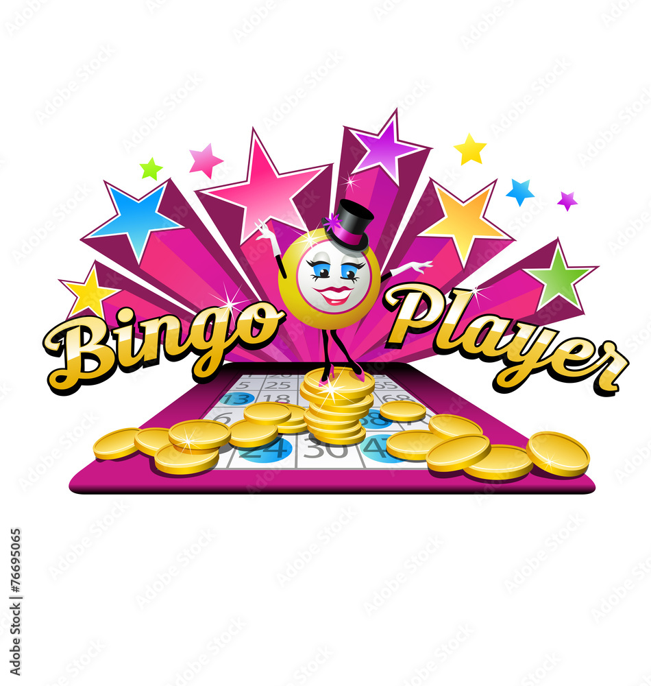 original bingo illustration logo design Stock Vector | Adobe Stock
