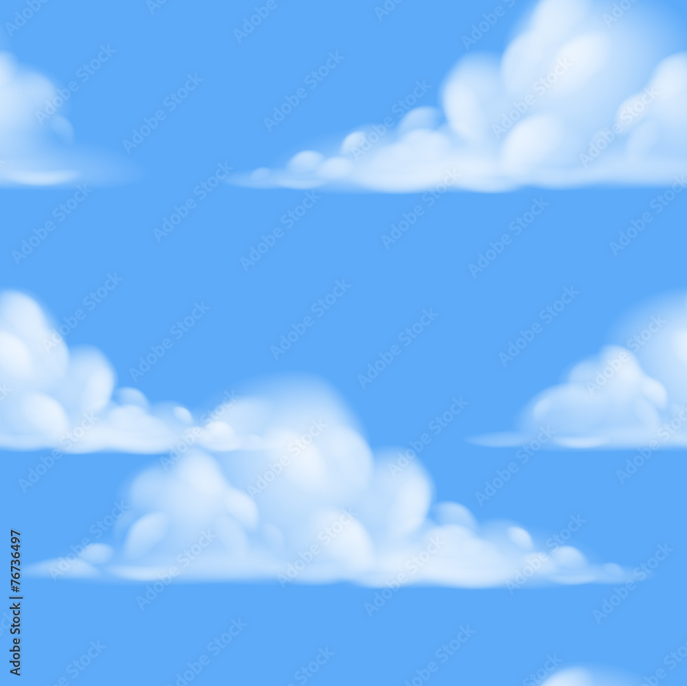 Seamless sky background Stock Vector | Adobe Stock