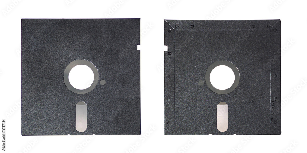 Poster Magnetic floppy disk top view and back view. – Wall Art | UkPosters
