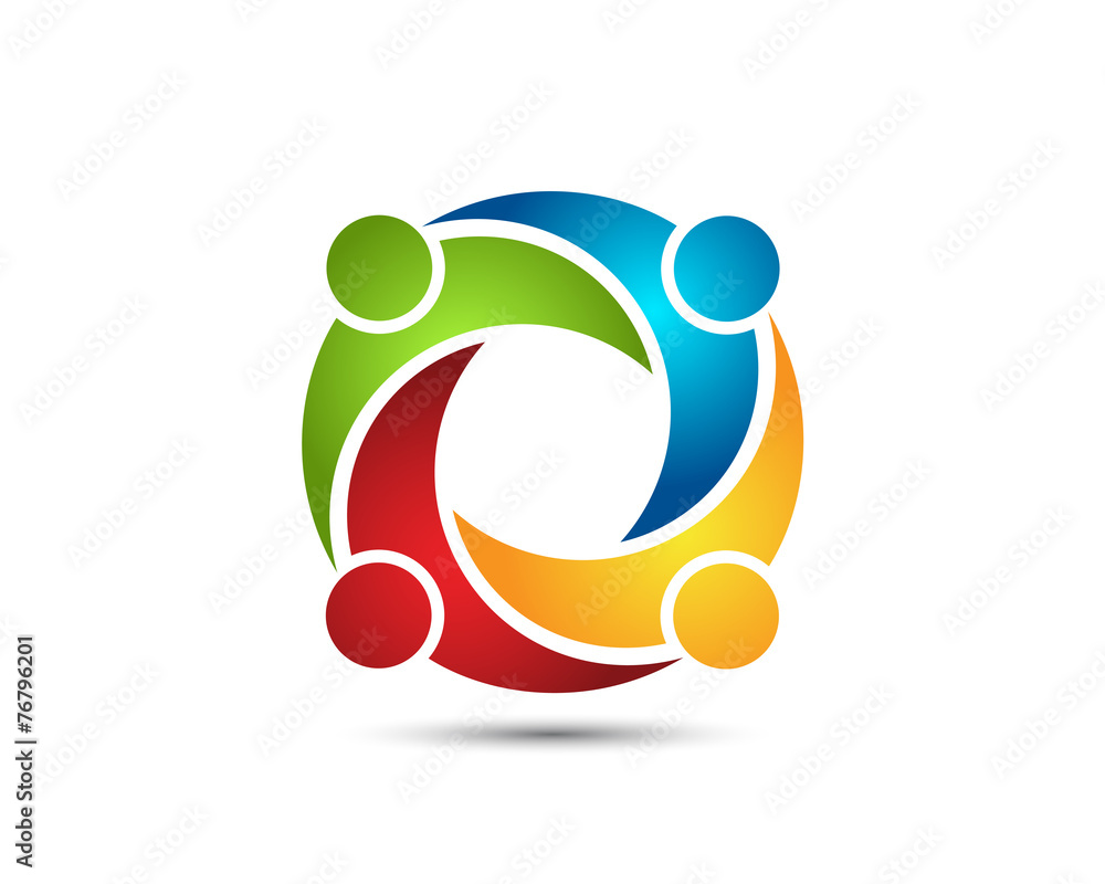 People Logo Template Stock Vector | Adobe Stock