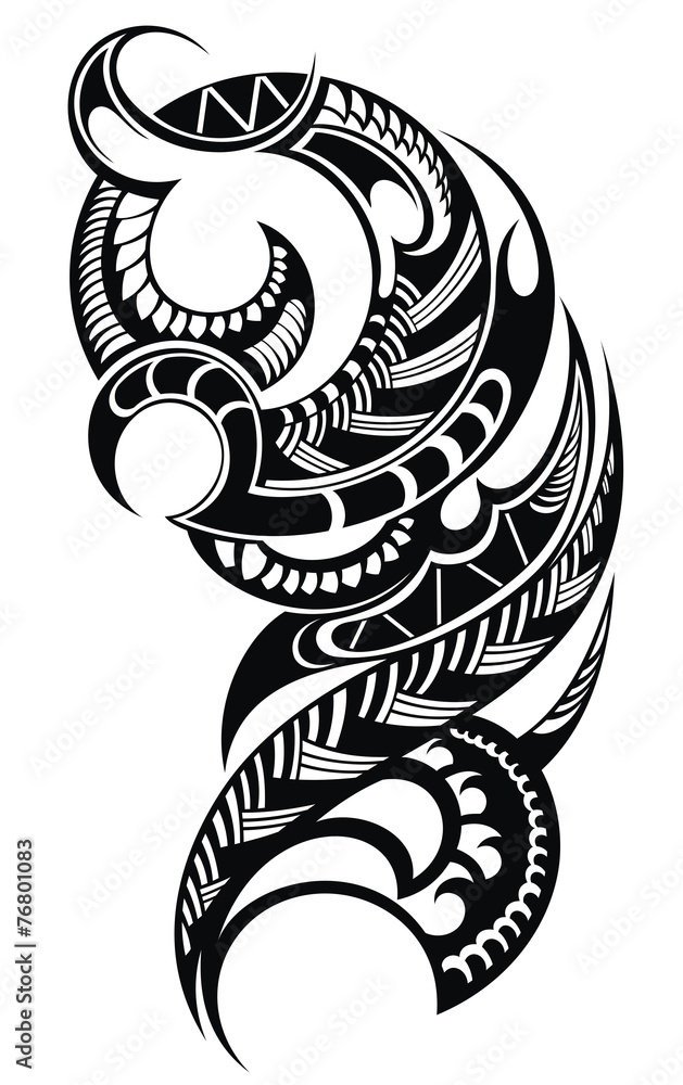 Maori styled tattoo pattern Stock Vector | Adobe Stock