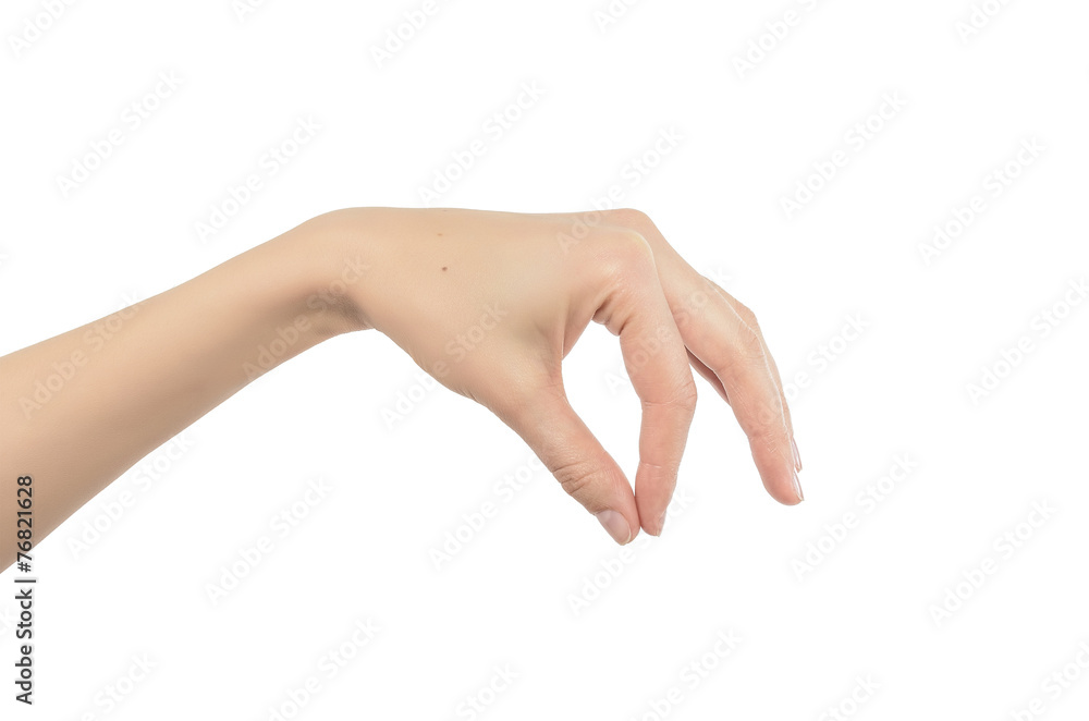 Beautiful woman hand holding items. Stock Photo | Adobe Stock