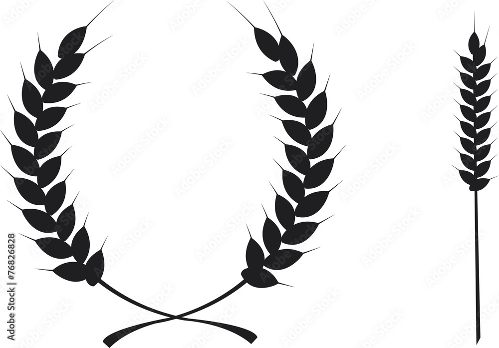 Épi Blé, picto trophée qualité Illustration vecteurs Stock Vector ...