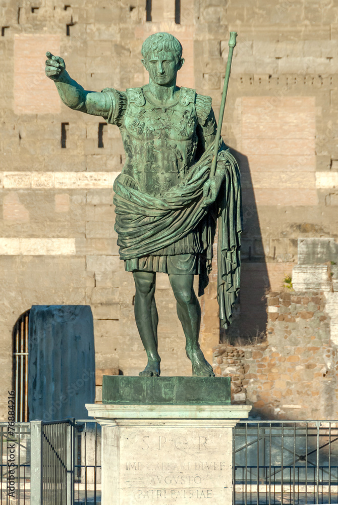 Statue of Augustus, First Emperor or Rome, Rome Italy. Stock Photo ...