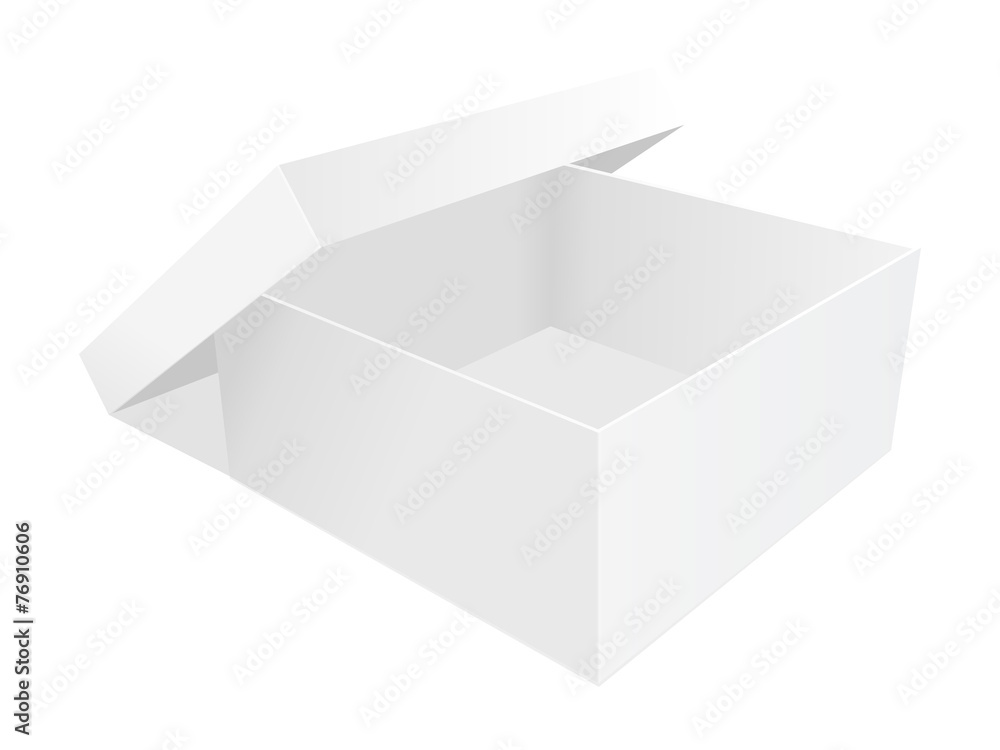 empty paper box vector illustration Stock Vector | Adobe Stock