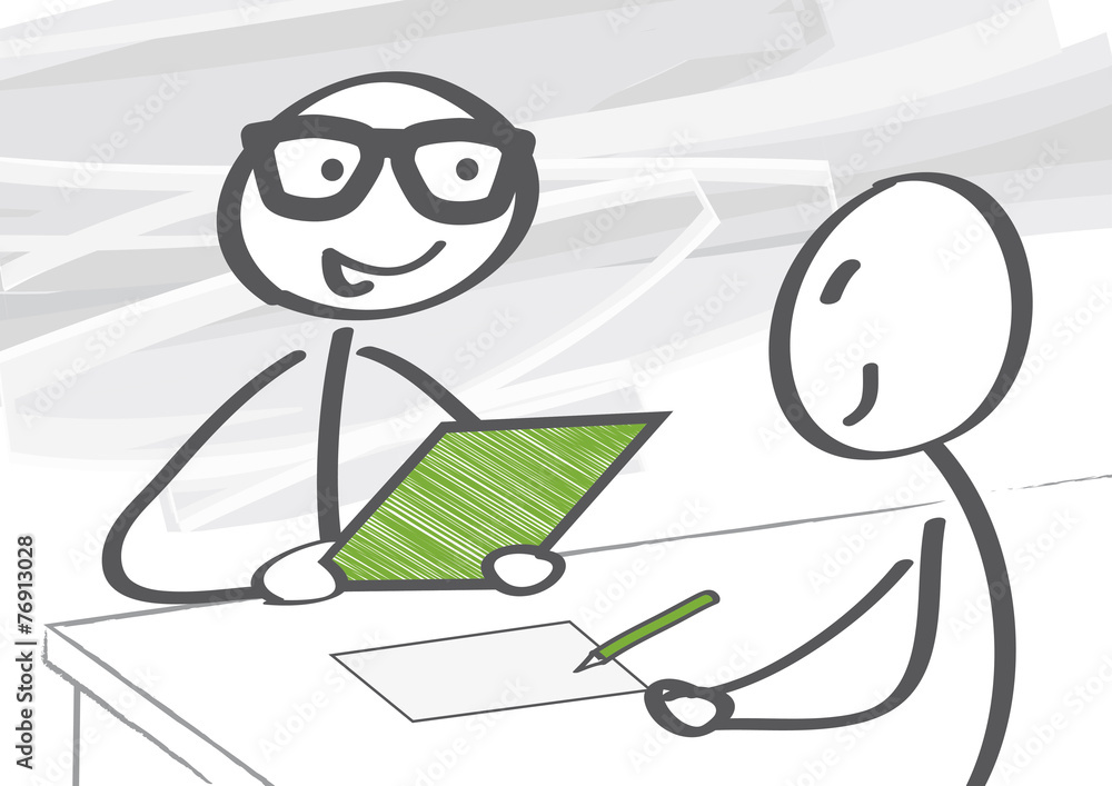 Vettoriale Stock Bewerbungsgespräch | Adobe Stock