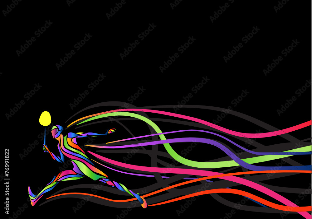 Badminton sport invitation poster or flyer background Stock Vector ...