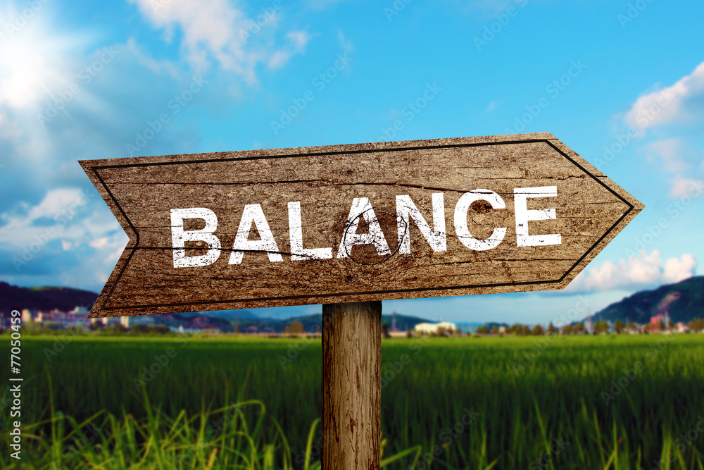 Balance Road Sign Stock Photo | Adobe Stock
