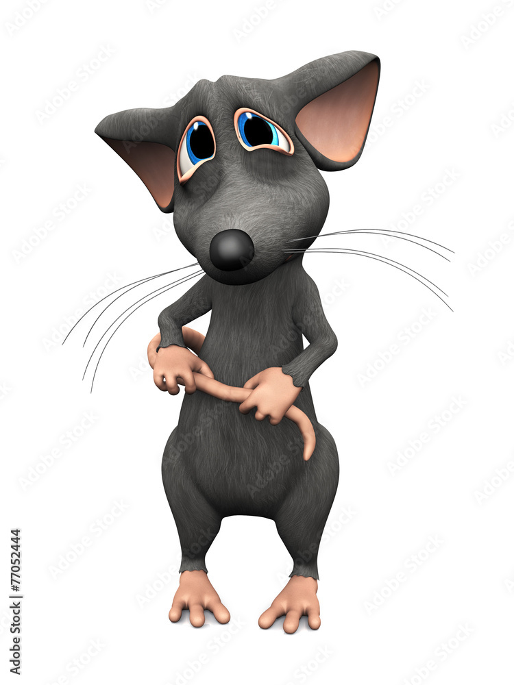 Image two of cartoon mouse with big sad eyes. Stock-Illustration ...