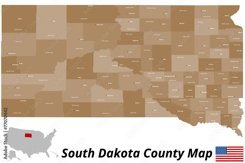 Sd County Map
