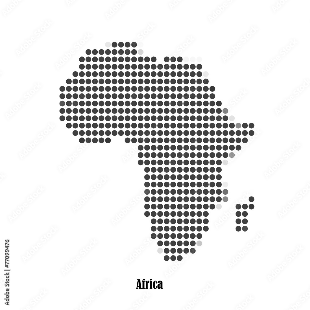 Dotted map of Africa for your design Stock Vector | Adobe Stock