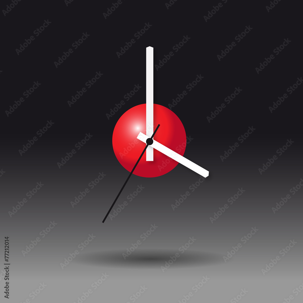 Picto horloge / Picto clock Stock Vector | Adobe Stock