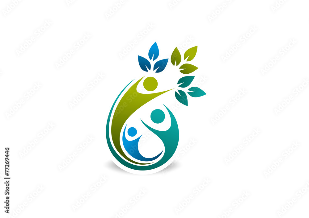 Green Team symbol vector logo design.unity concept Stock Vector | Adobe ...