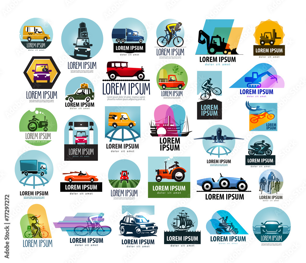 car vector logo design template. transport or vehicle icon. Stock ...