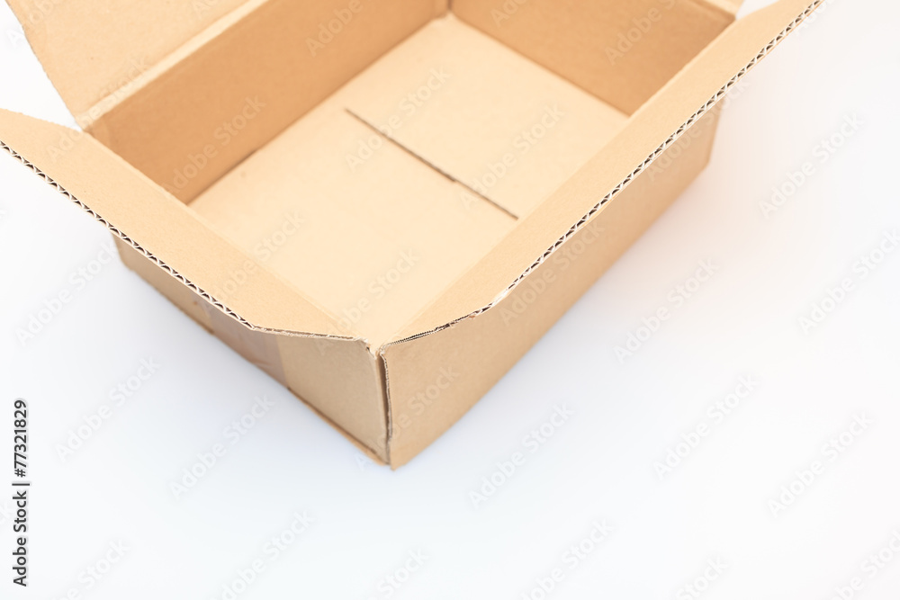 offener Karton - Teilansicht Stock Photo | Adobe Stock