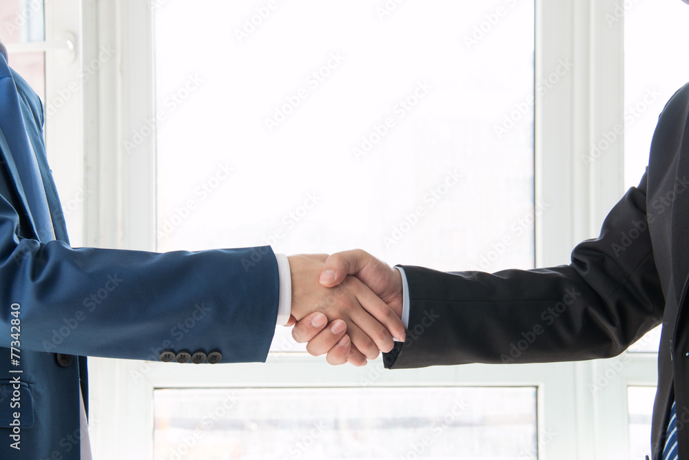 business people handshaking Stock Photo | Adobe Stock