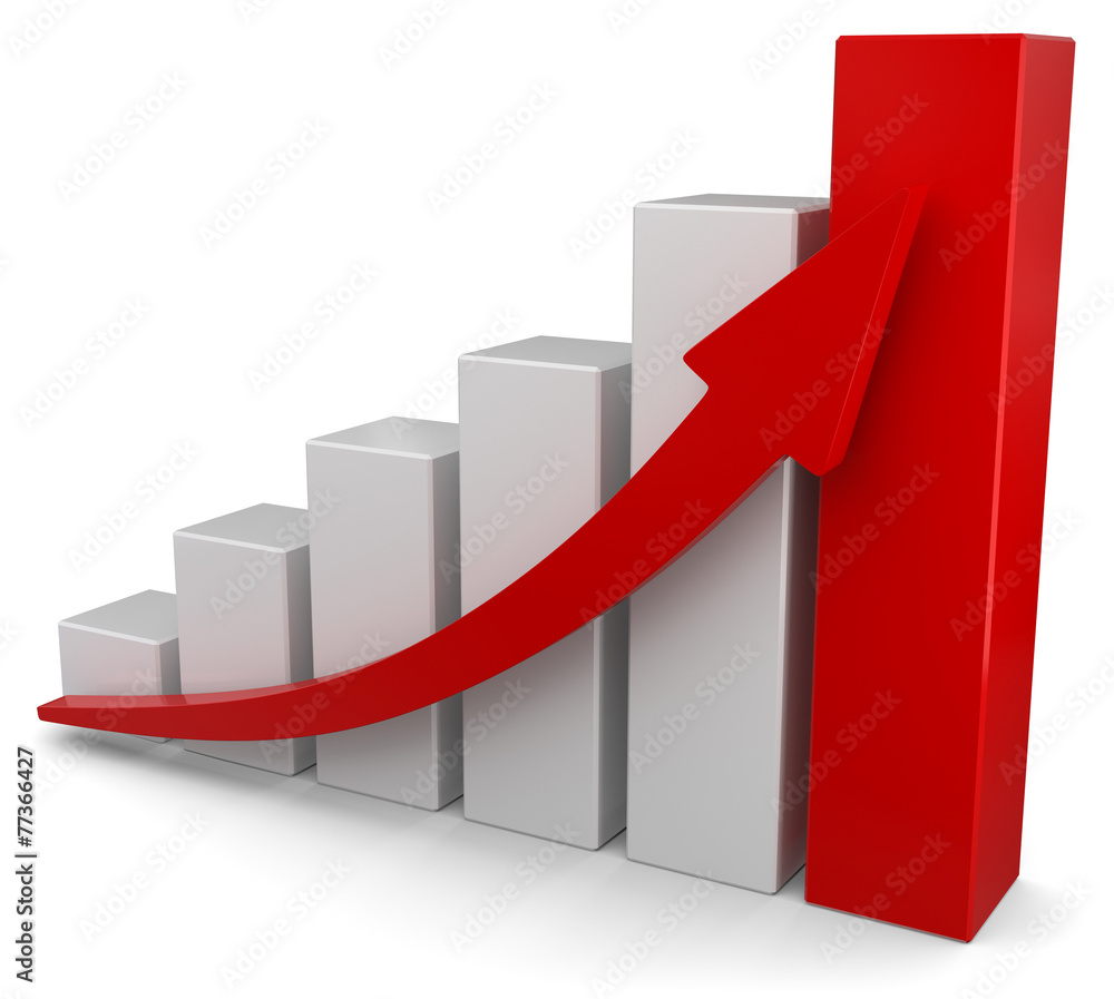 Aufstieg Diagramm Stock Illustration | Adobe Stock