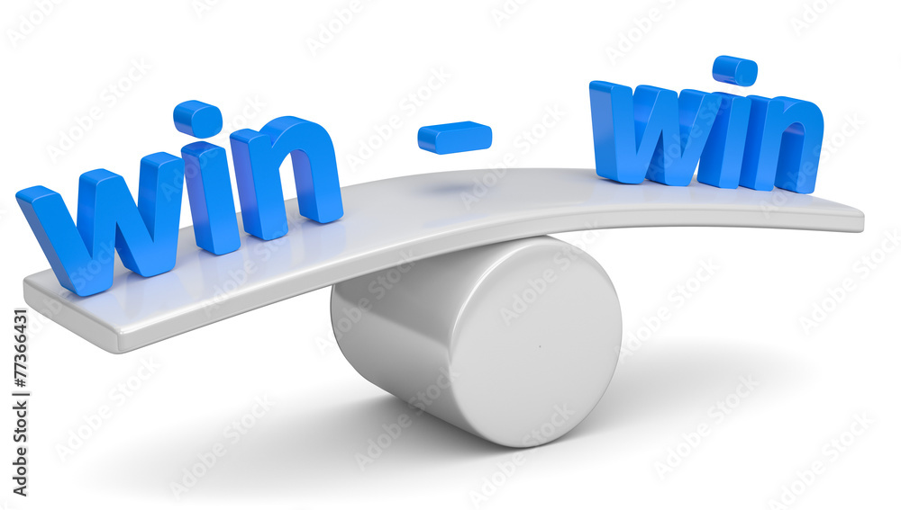 Beidseitig win win Stock-Illustration | Adobe Stock
