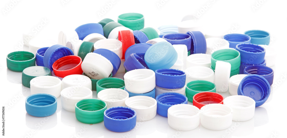 Bouchons plastiques à recycler Stock Photo | Adobe Stock
