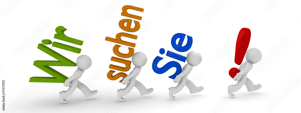 Wir suchen Sie Stock-Illustration | Adobe Stock