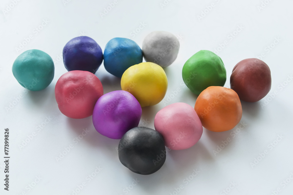 Plasticine balls Stock Photo | Adobe Stock