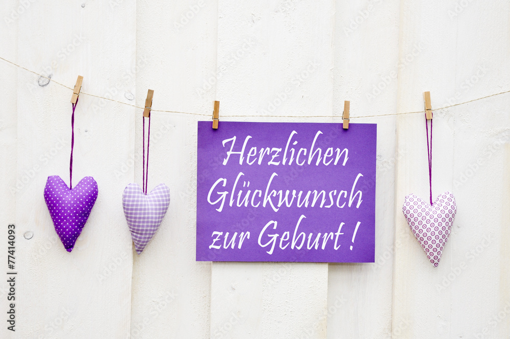 Schone Gluckwunsche Zur Geburt Fur Karte Bild