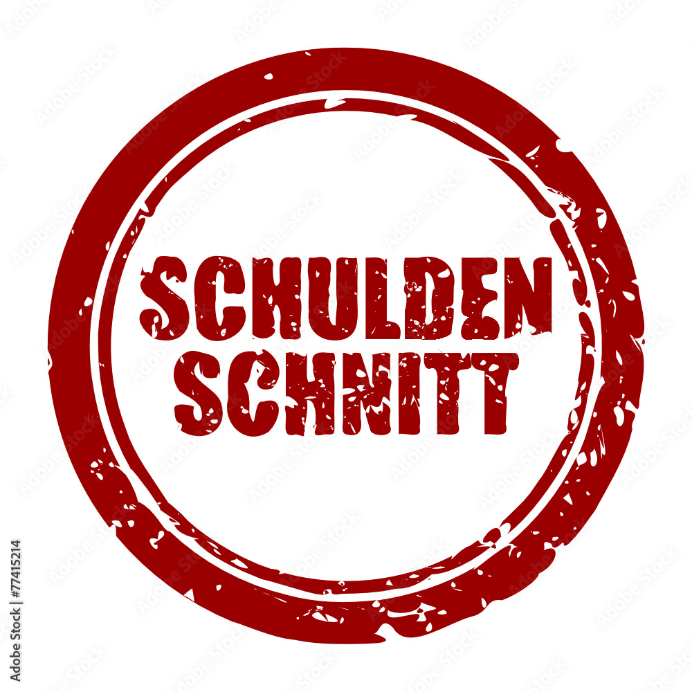 stempel rund v2 schulden-schnitt I Stock Vector | Adobe Stock