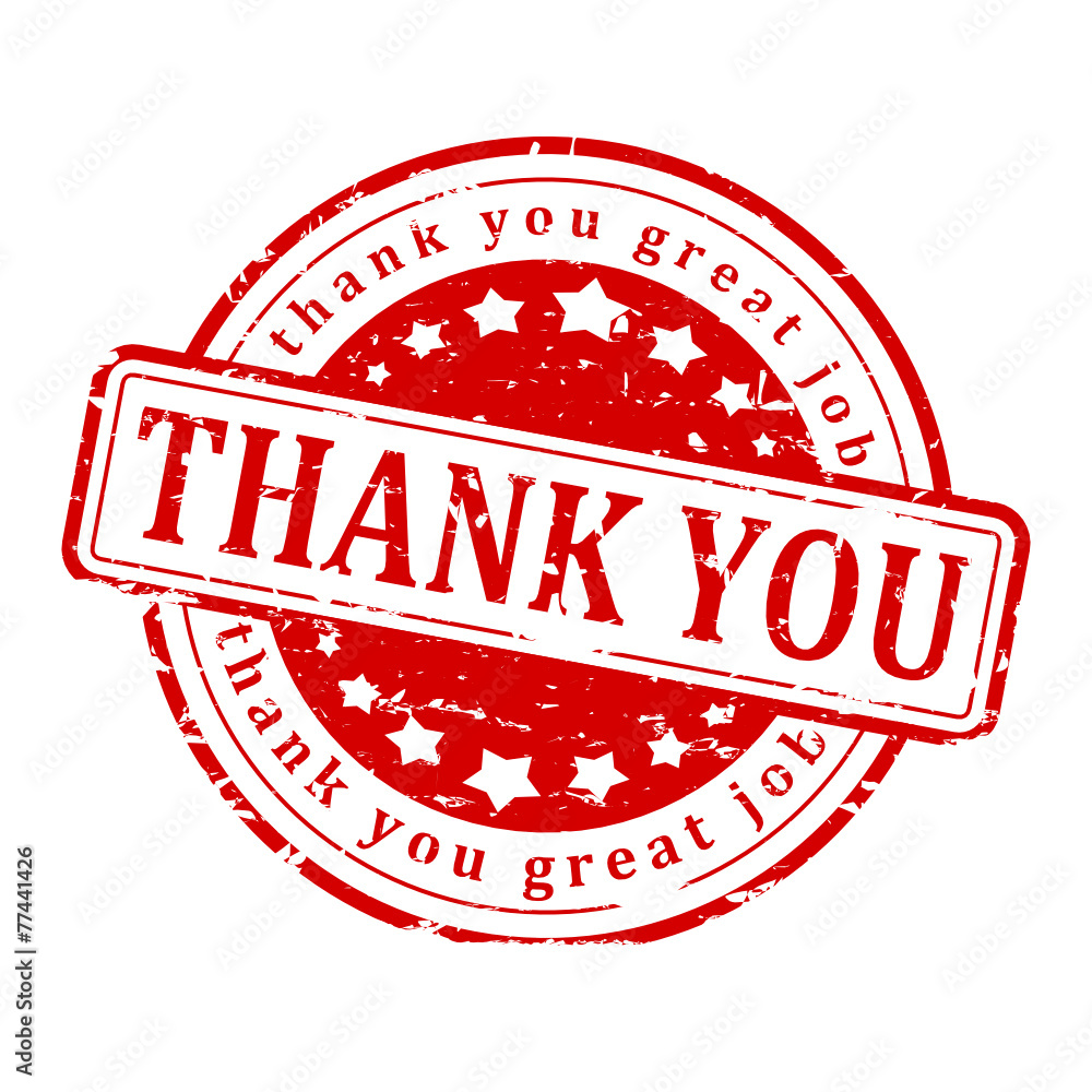 Stamp - thank you great job - vector Stock Vector | Adobe Stock