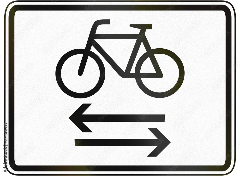 German traffic sign additional panel to specify the meaning of other ...