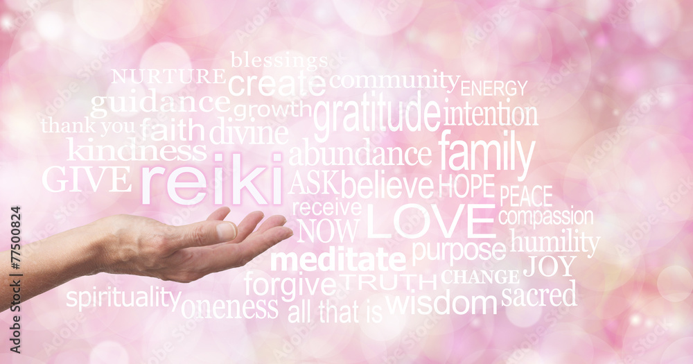 Reiki Healing Word Cloud Screen Saver Stock Photo | Adobe Stock