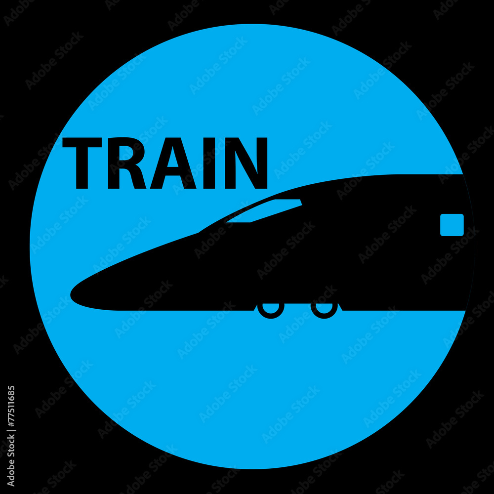 Train Station Signs and symbol Stock Vector | Adobe Stock