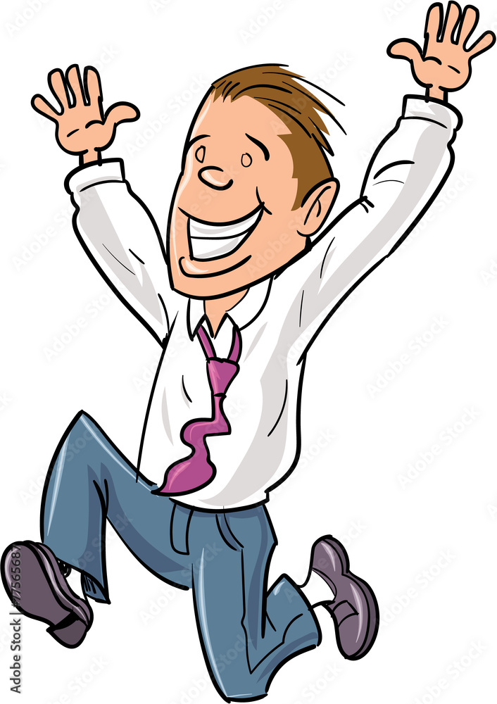 Person Jumping For Joy Clipart