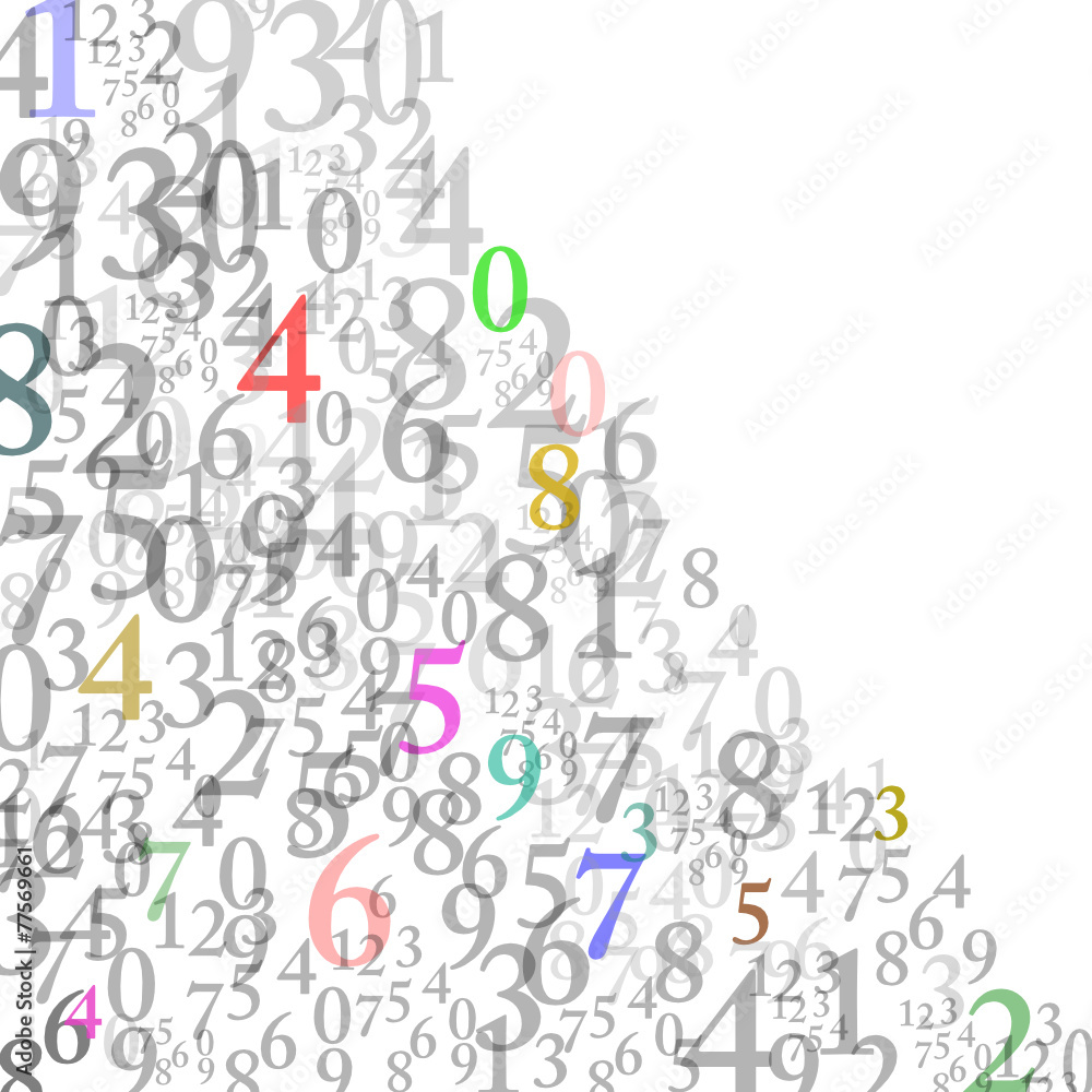 Zahlen Nummer collage #150204-10 Stock-Vektorgrafik | Adobe Stock