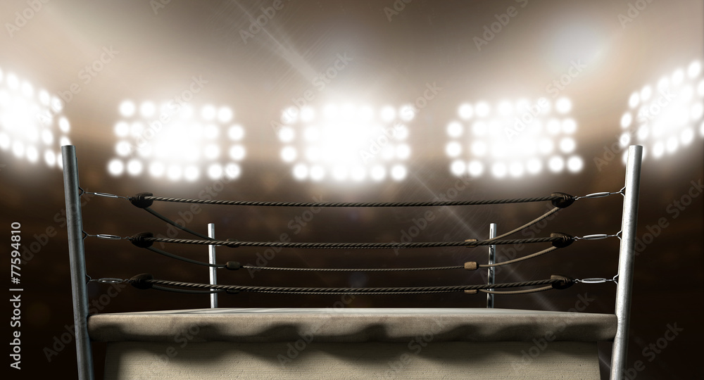 Foto de Vintage Boxing Ring In Arena do Stock | Adobe Stock
