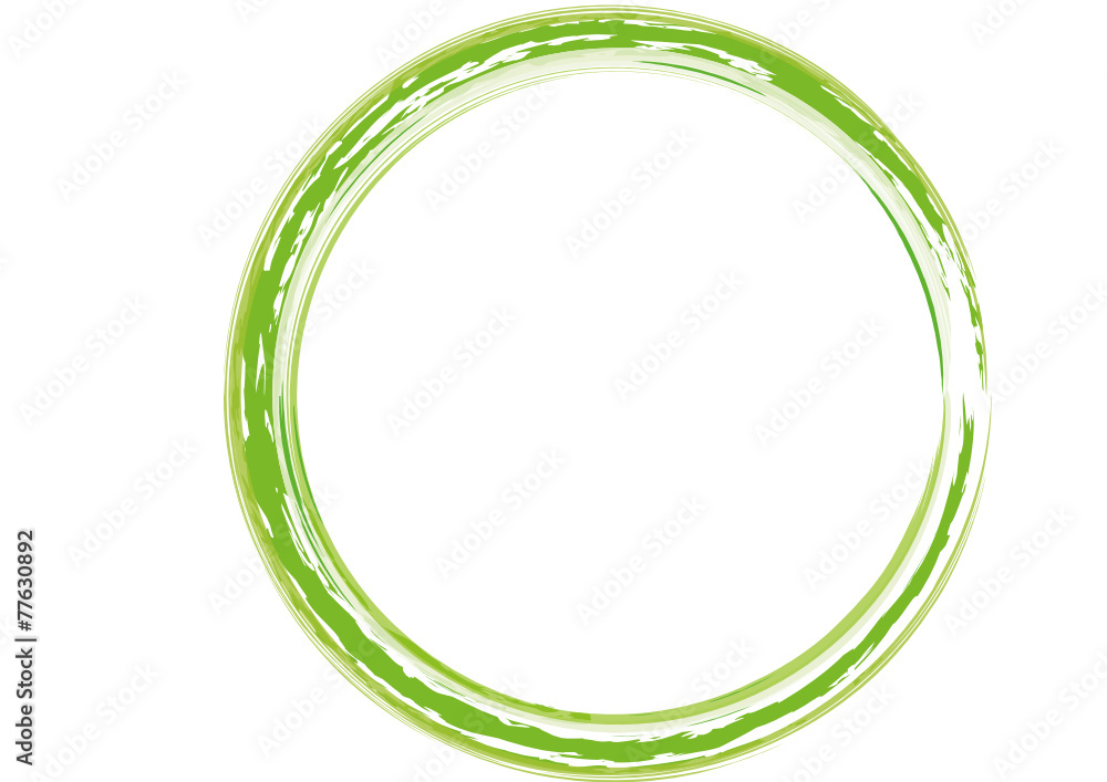 grüner Rahmen rund Stock Vector | Adobe Stock