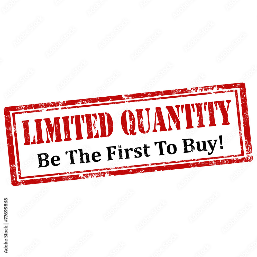 Limited Quantity-stamp Stock Vector | Adobe Stock